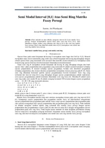 Semi Modul Interval [0,1] Atas Semi Ring Matriks Fuzzy Persegi - Lumbung Pustaka UNY
